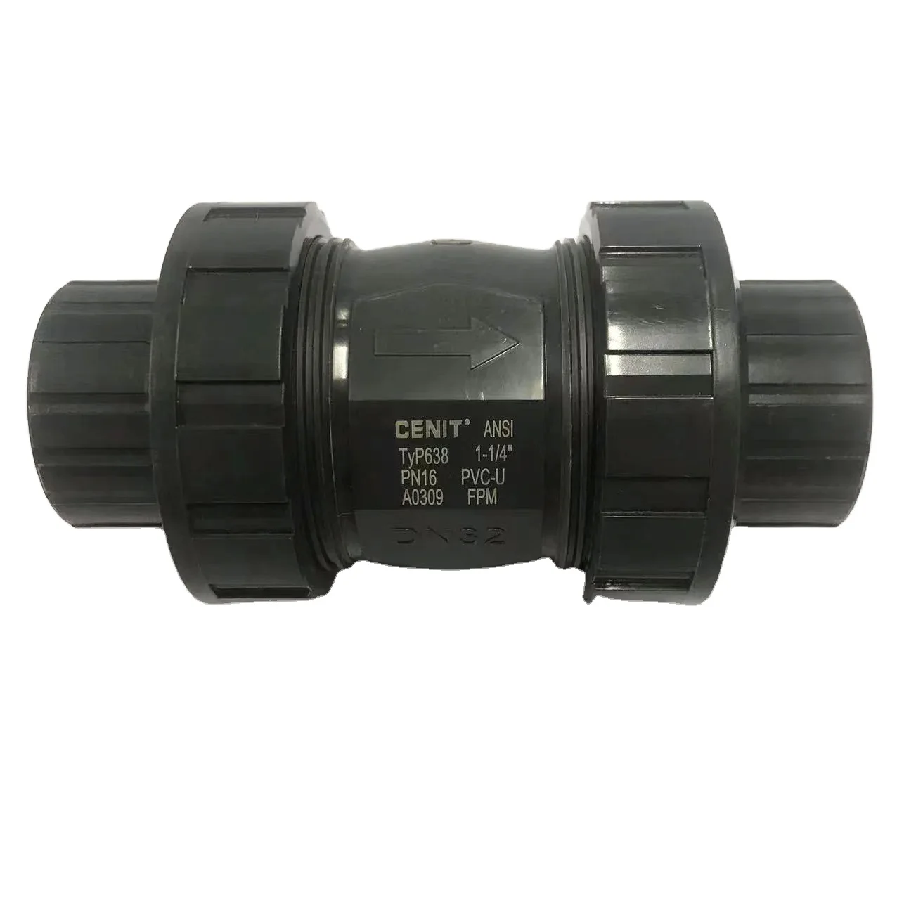 ANSI CENIT Brand PVC UPVC Double True Union Ball Check Valve