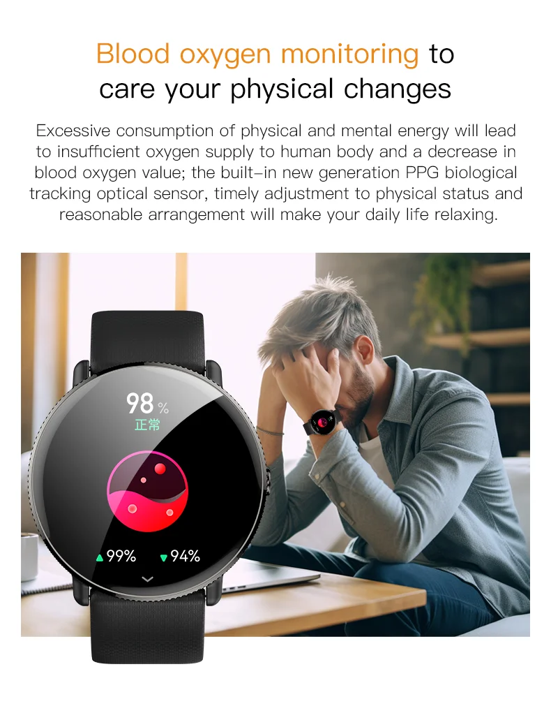 New S61 Smart Watch with 1.43" AMOLED Screen - IP68 Waterproof, Heart ...