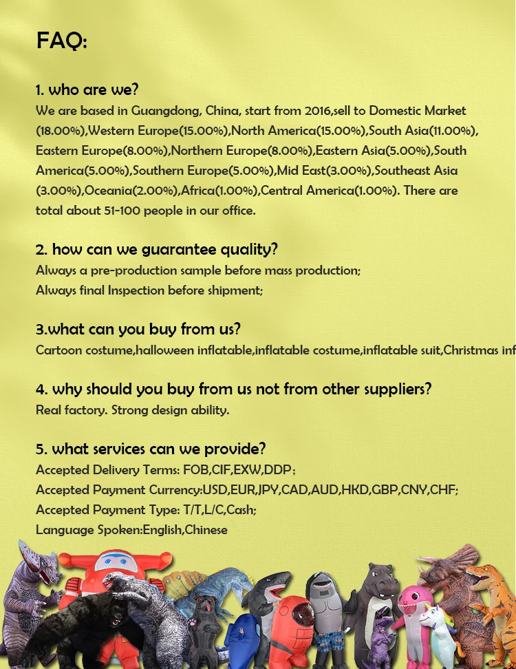 Wholesale Adult Size Tyrannosaurus Rex Dacron Inflatable Cosplay Mascot ...