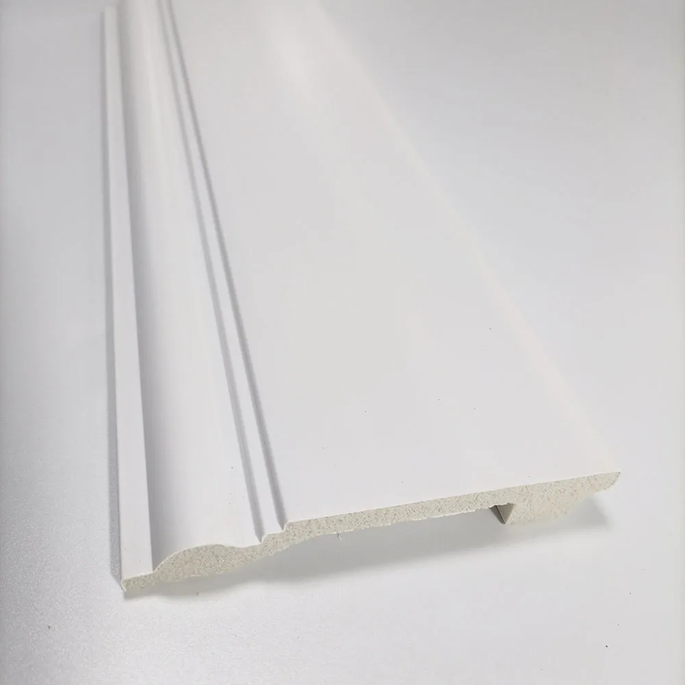 White Sample Style PVC Skirting PS Moulding - Modern Decor