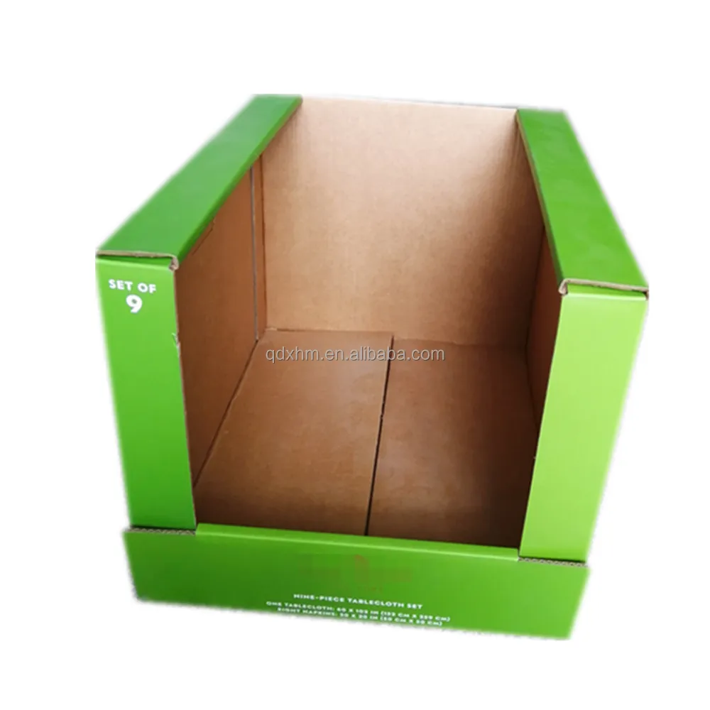 Warehouse Supermarket Pdq Corrugated Stackable Storage Box Large ...