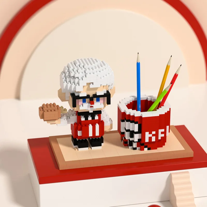 New Kawaii 3d Model Pen Container Diamond Building Blocks Assembly ...