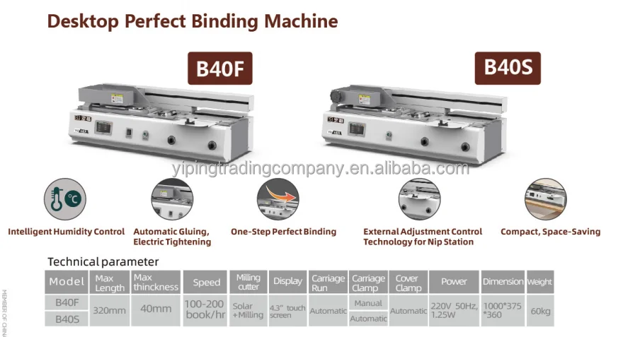Desktop Auto Perfect Binder - Efficient Glue Binding