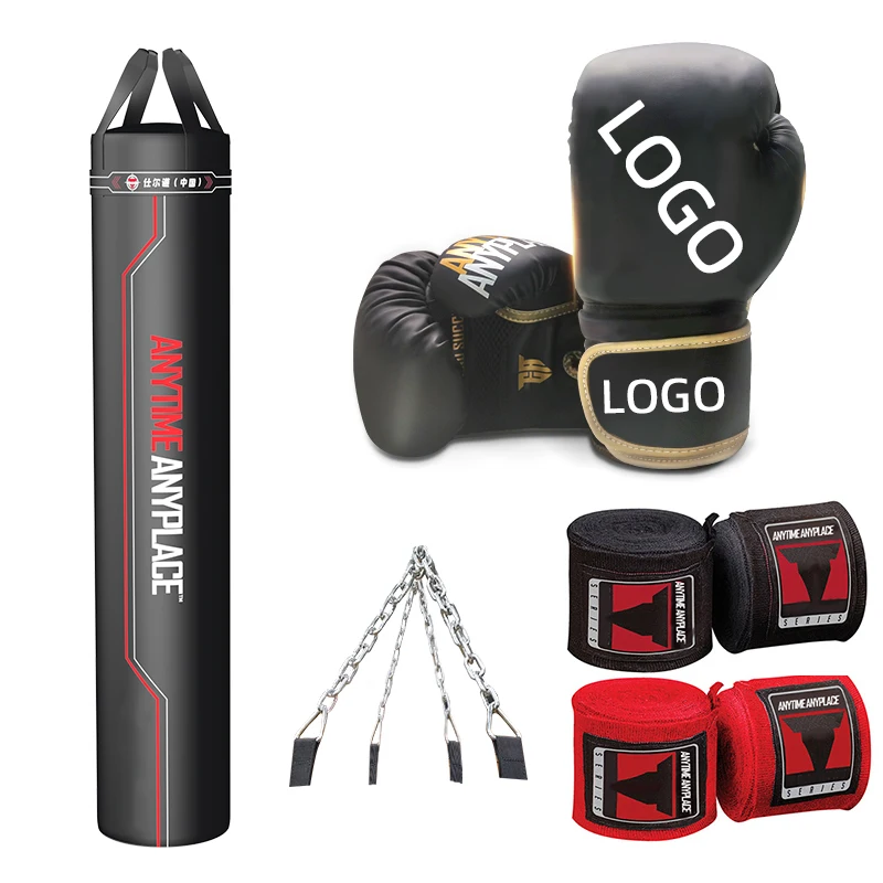 Boxing Set of Punch Bag Hanging and Leader Boxing Gloves with Boxing ...