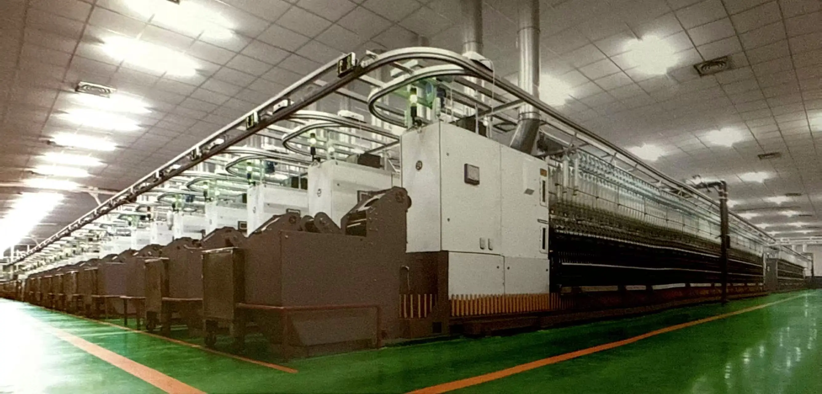 Zhuopeng F2508 Flax Spinning Frame and F158-J Automatic Doffing Device ...