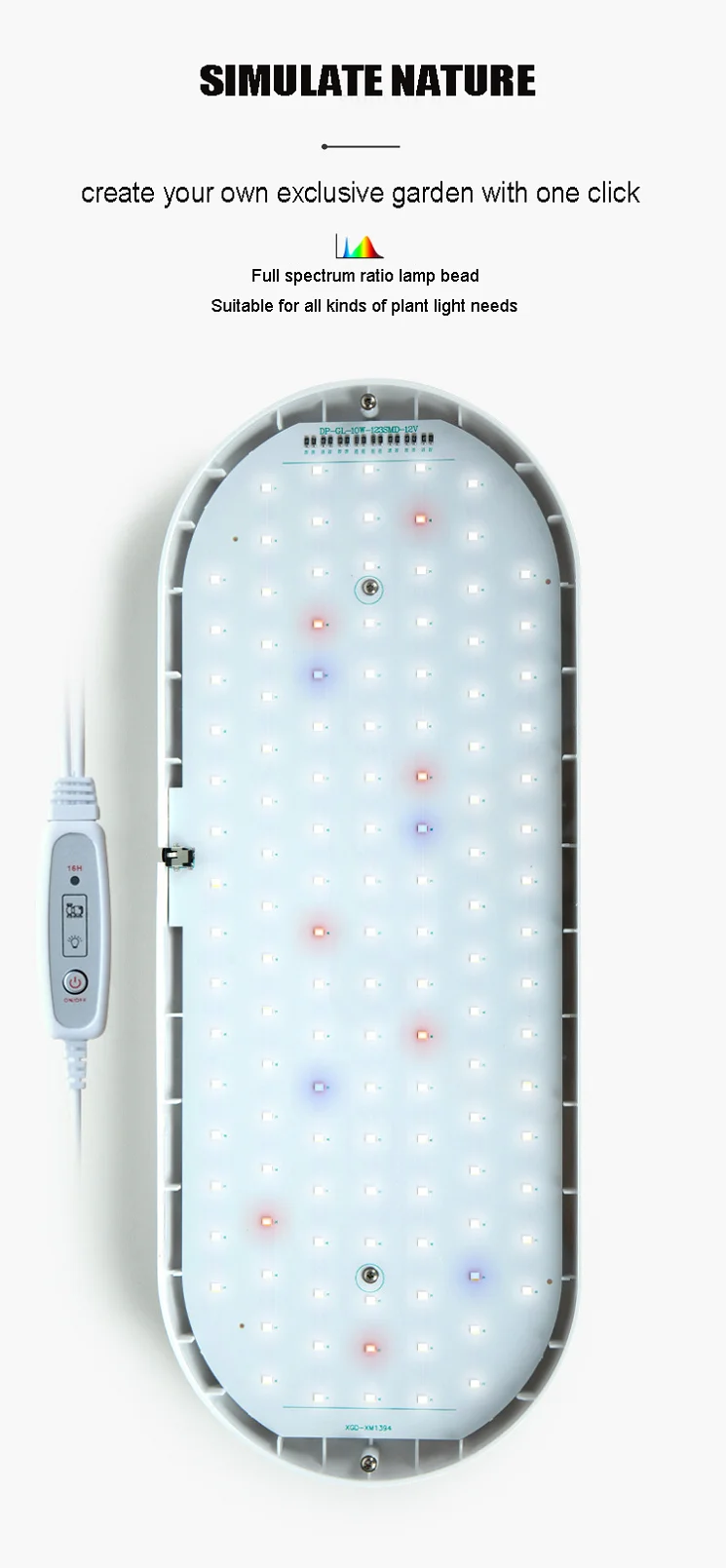 10 Seed Pods Herb Garden Germination Kit With Automatic Timer Led Grow ...