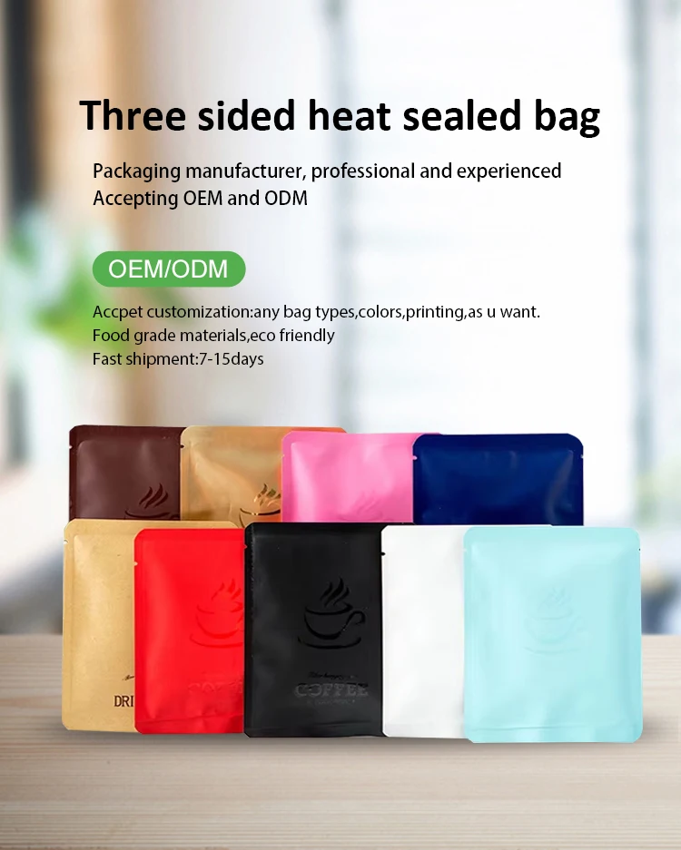 Custom Digital Printing Frosted Eco-Friendly Sachet Packaging
