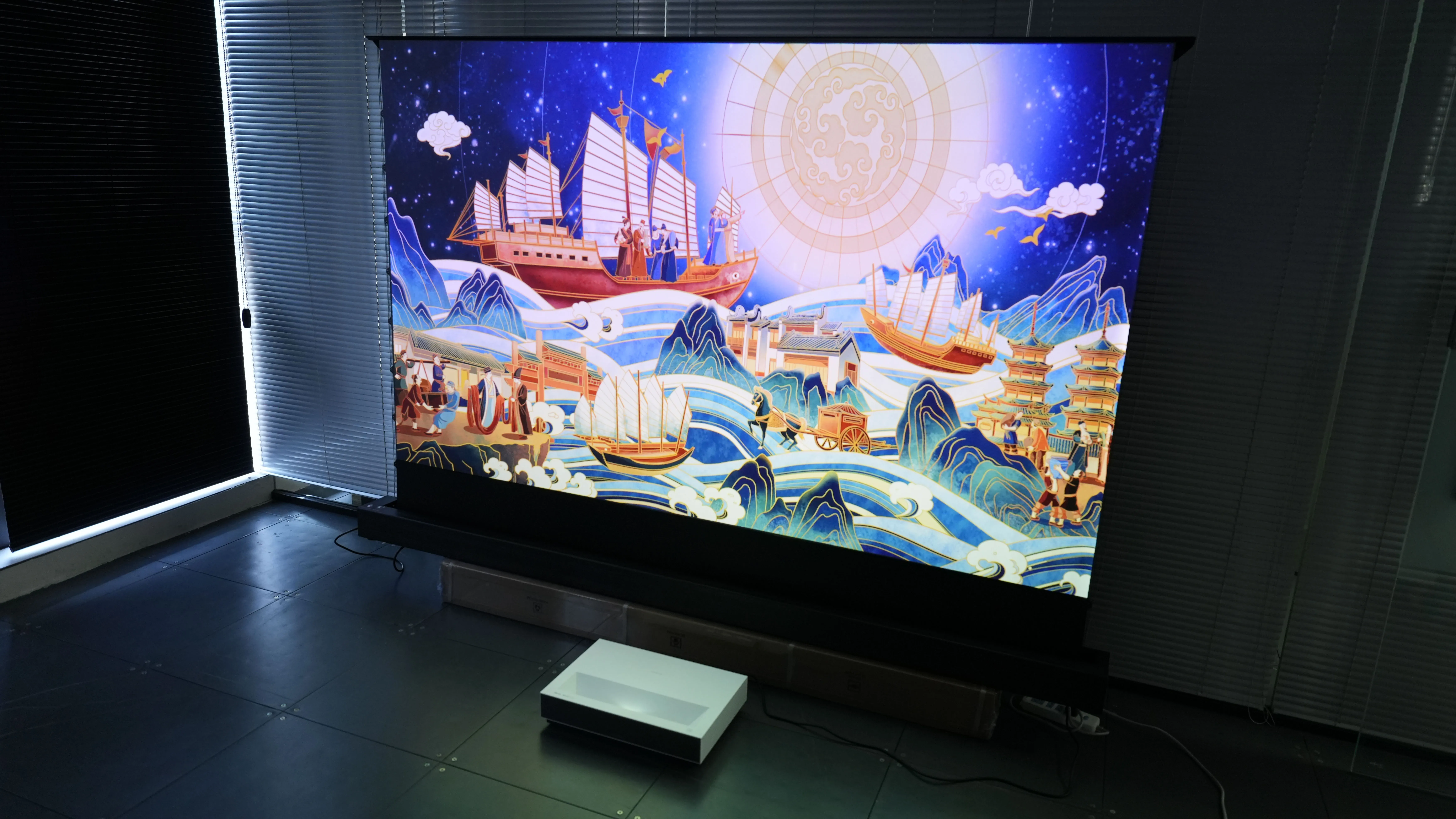 Wupro Brand New Cbsp 120 Inch Alr Pull Up Projector Screen Motorized ...