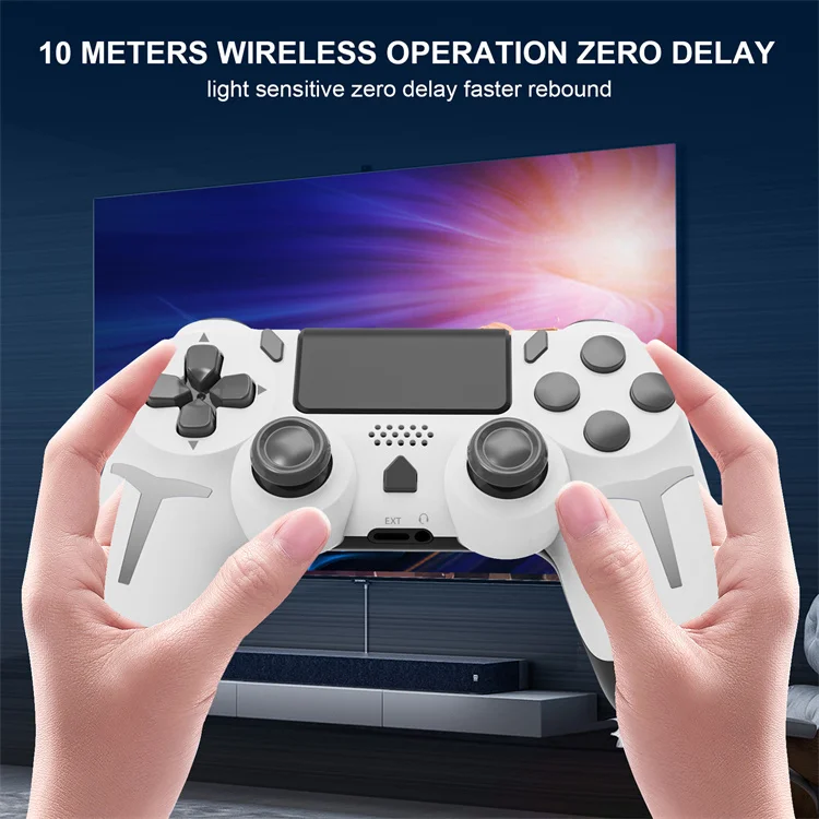 YLW New Private PS4 Wireless Gamepad with RGB Light, Vibration Motor ...