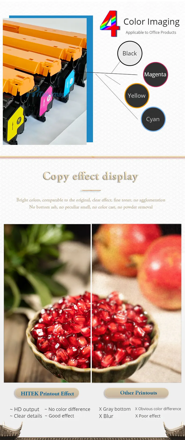 HITEK Compatible HP W2130A/X/Y Laser Toner Cartridges