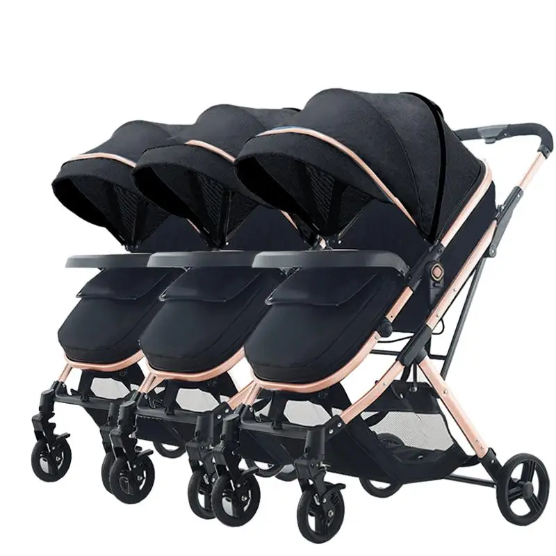 Professional Triplets Baby Stroller Manufacturer Carriage Baby Cart 2 ...