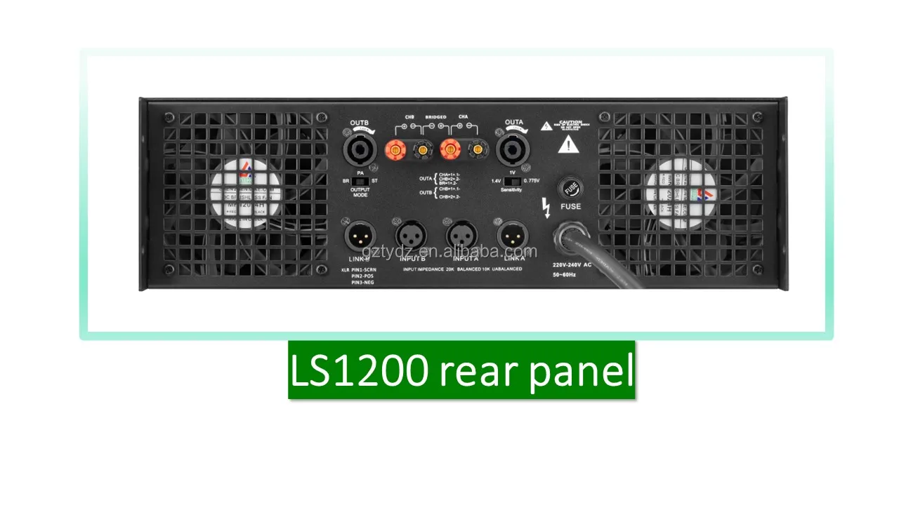 1200W Audio Amplifier - Power and Precision for Live Performance