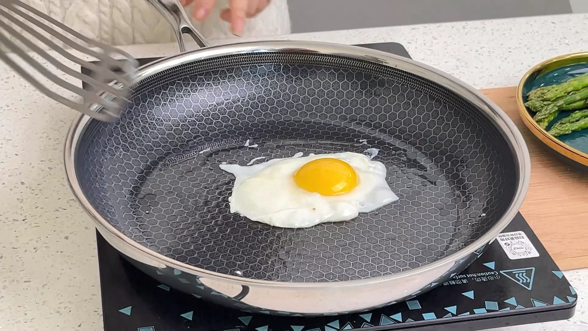 2024 New Stainless Steel Cooking Pans Kitchen Honeycomb Non-stick ...