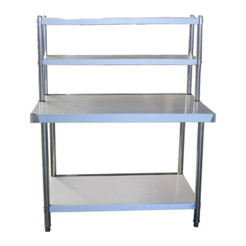 Commercial Kitchen Double Layers Working Table/commercial Food Prepare ...
