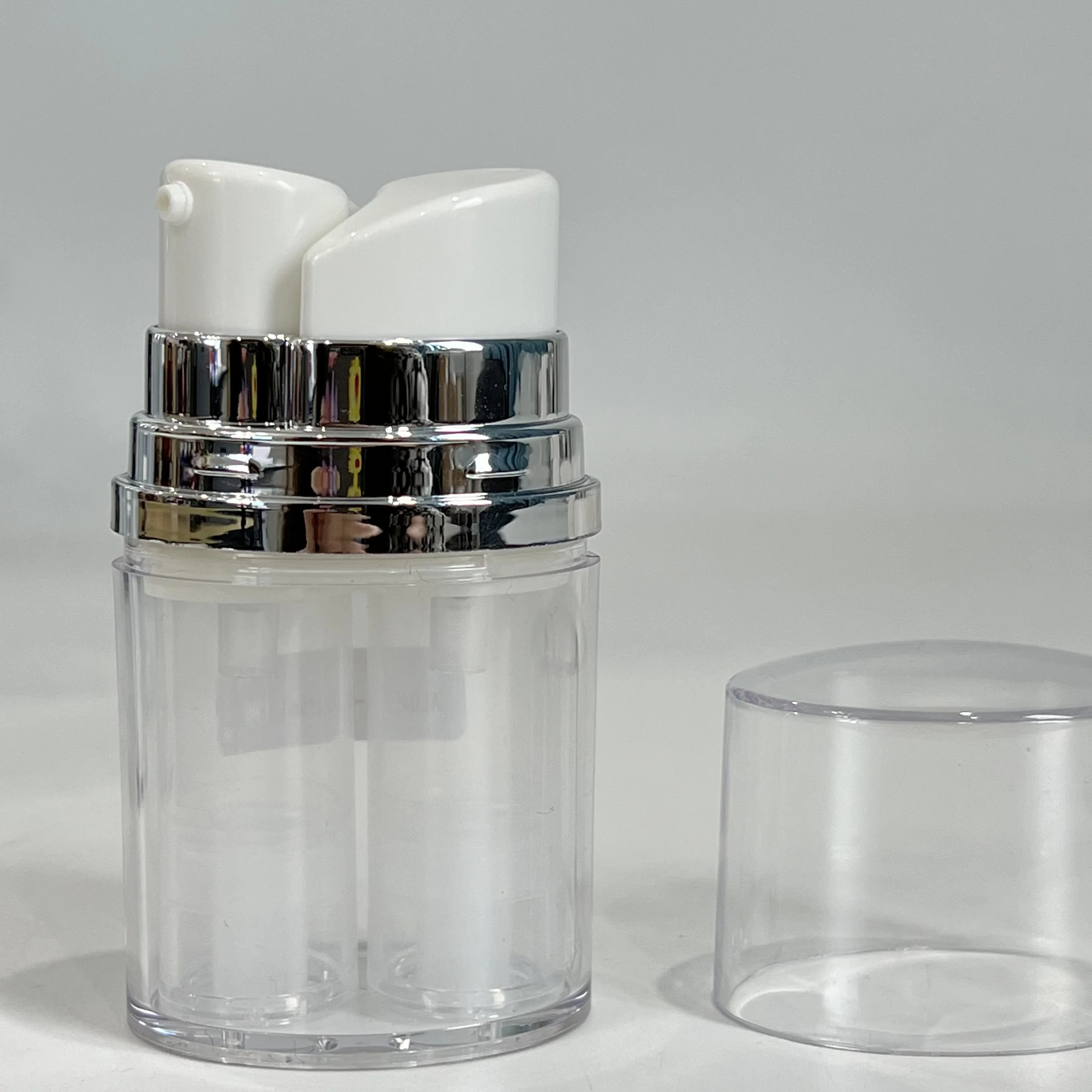 Luxury Dual Chamber Tube Acrylic Airless Bottle Pump Plastic Bottle ...