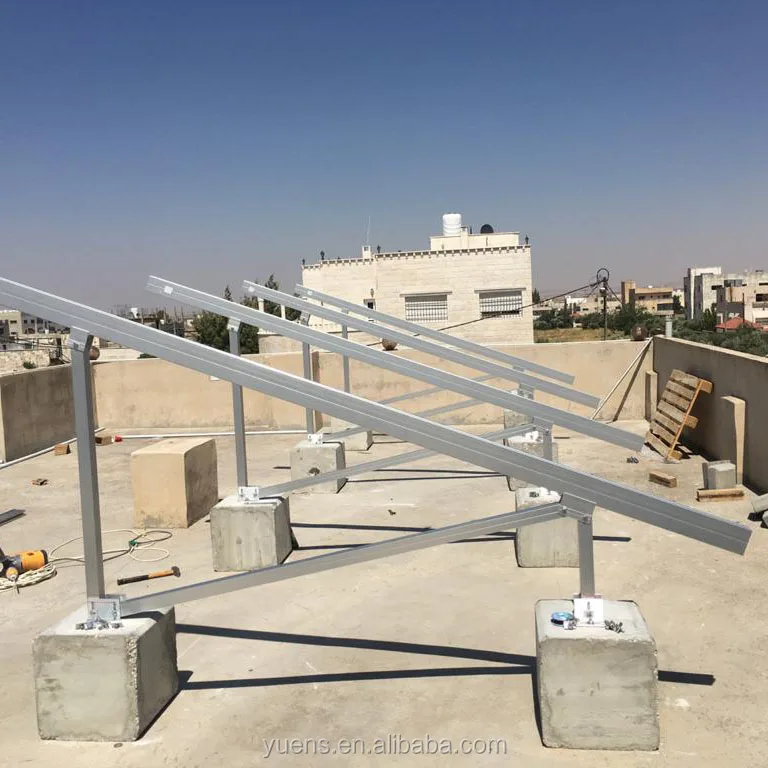 Aluminium Solar Panel Ground Mounted Racks Solar Panel Concrete ...