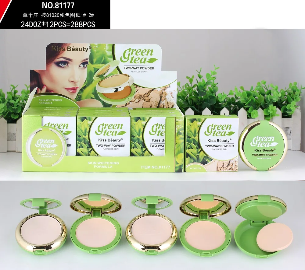 Kiss Beauty Wholesale Green Tea Two Way Powder for All Skin Types ...
