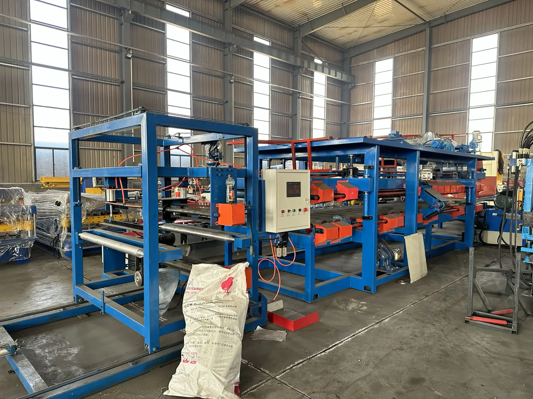 Eps Wall Panel Sandwich Panel Production Line Rock Wool Fireroofing ...