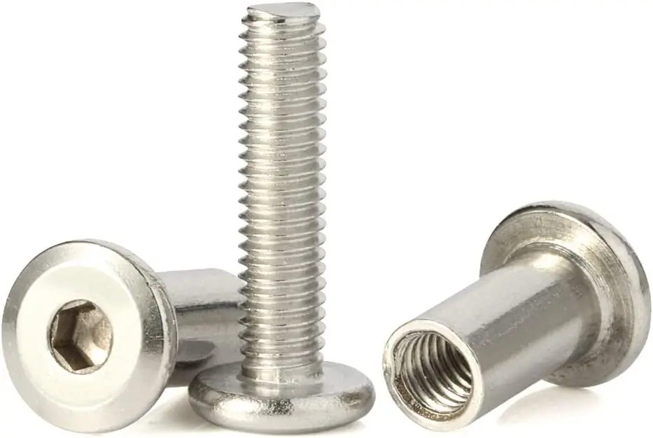 M3 M4 M5 M6 M8 Stainless Steel Flat Hex Hexagon Socket Head Furniture ...