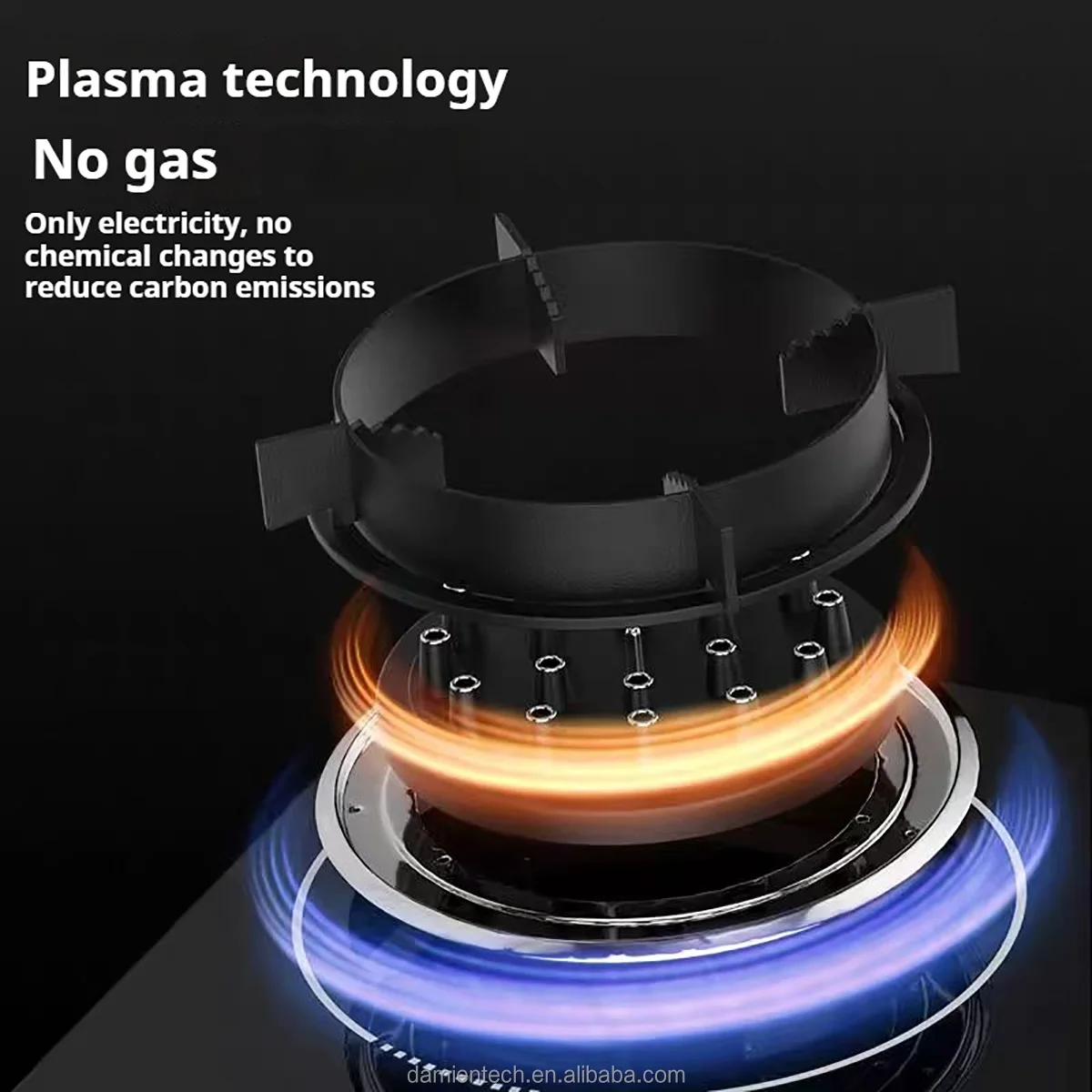 2026 New Technology 1 Burner Electric Flame Stove Without Gas Pure ...