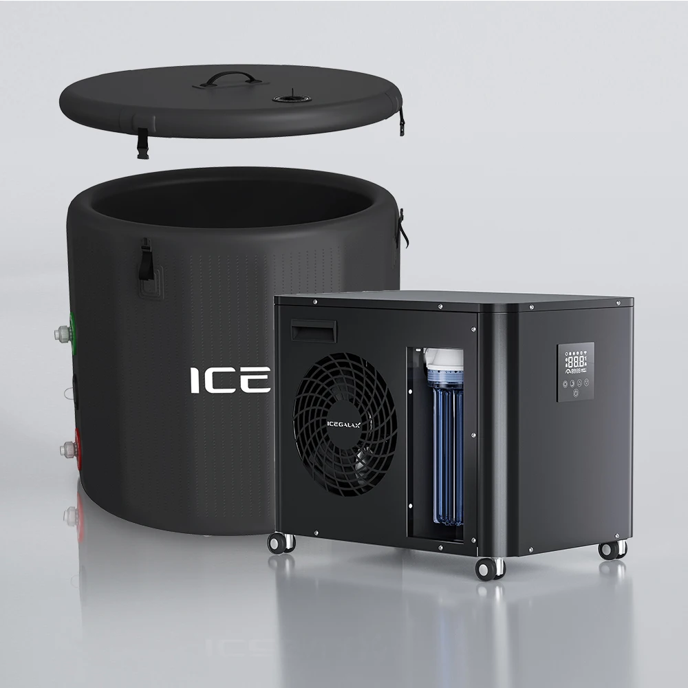 ICEGALAX Inflatable Cold Plunge Tub With Chiller Outdoor Ice Bathtub ...