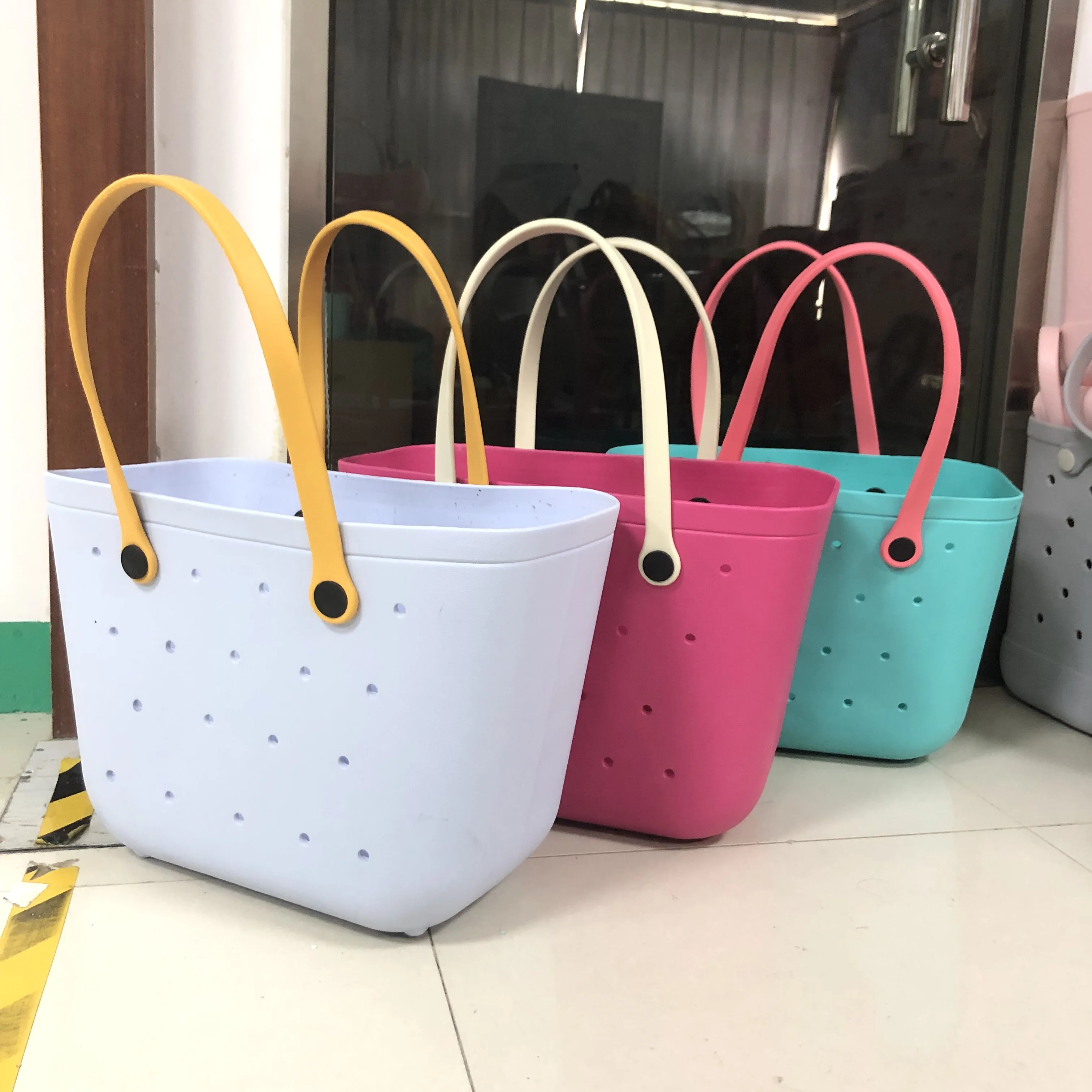 Shop Custom Online Women’s Tote Bags - Large EVA Silicone Beach Bag ...