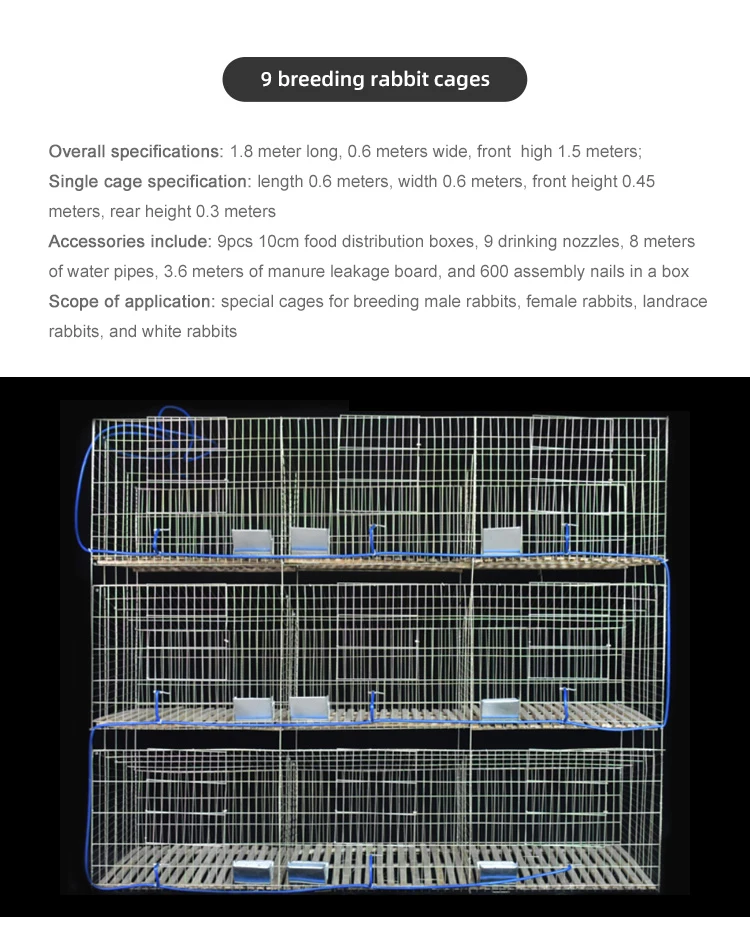 Durable Galvanized Rabbit Cages - Best for Commercial Breeding