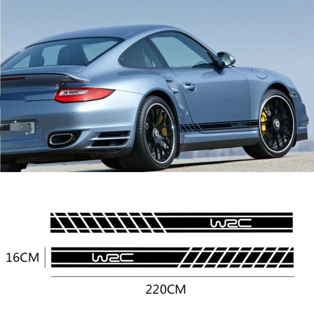 Wr C Logo Vinyl Sticker Car Body Long Stripe Stickers Auto Accessories ...