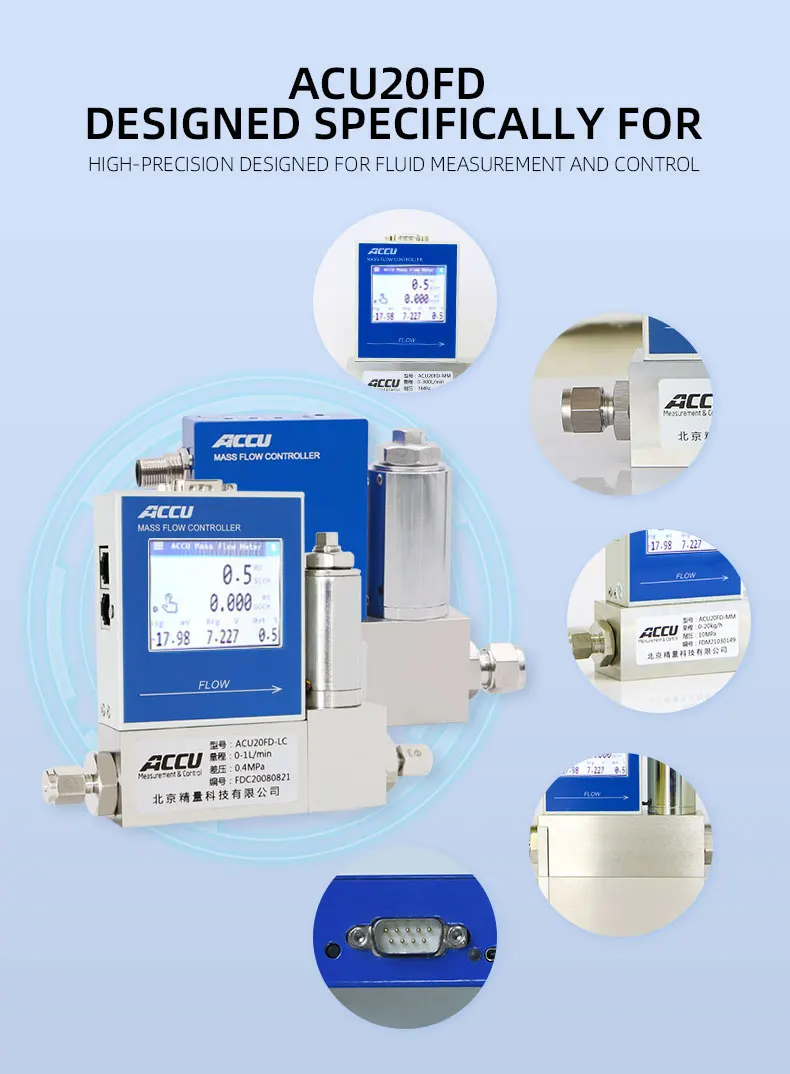 2025 Mass Flow Controller Mass Flow Meter Supporting Semiconductor Gas ...