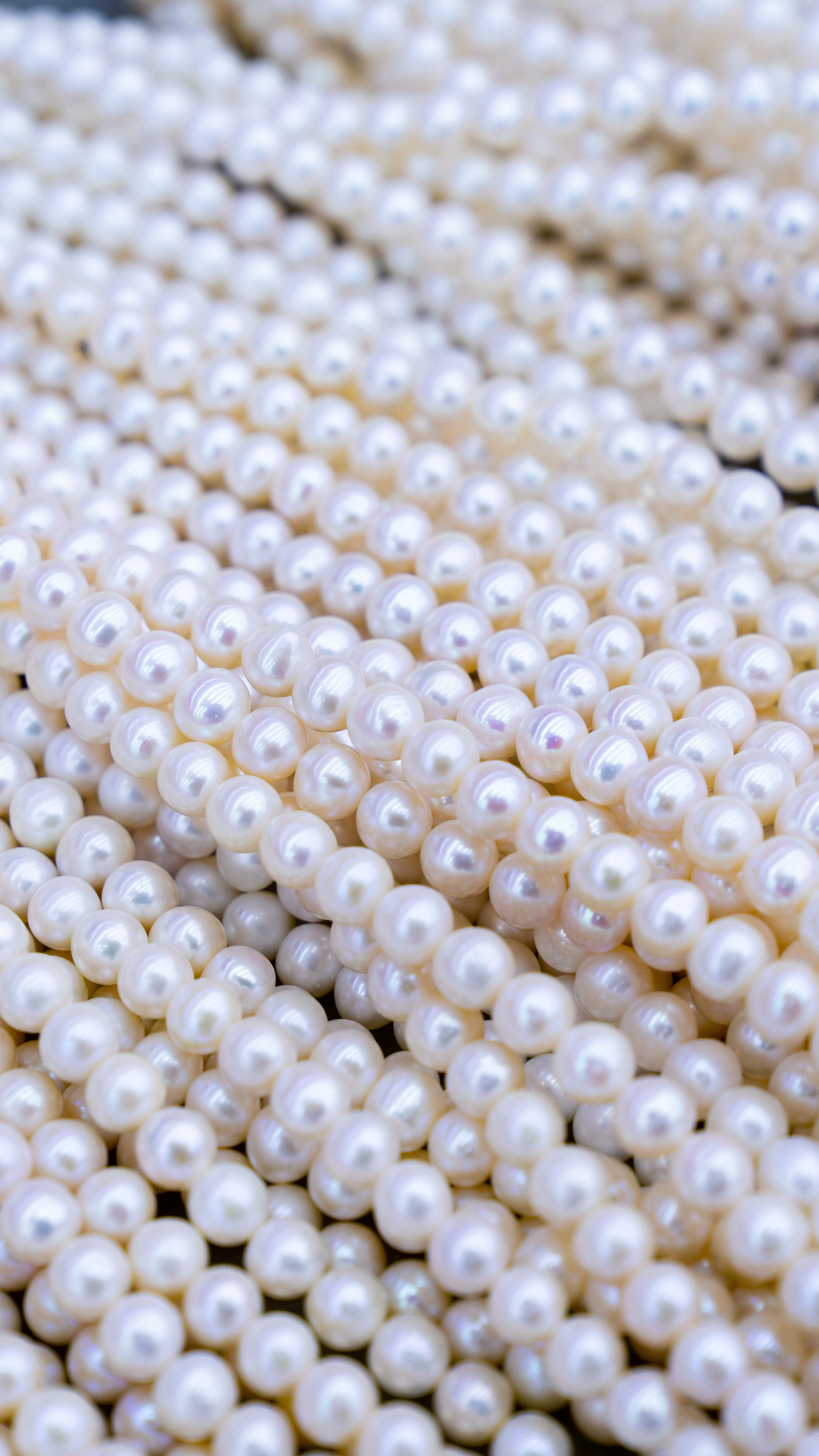9-10mm 3a Almost Round White Natural Freshwater Pearl High Luster ...