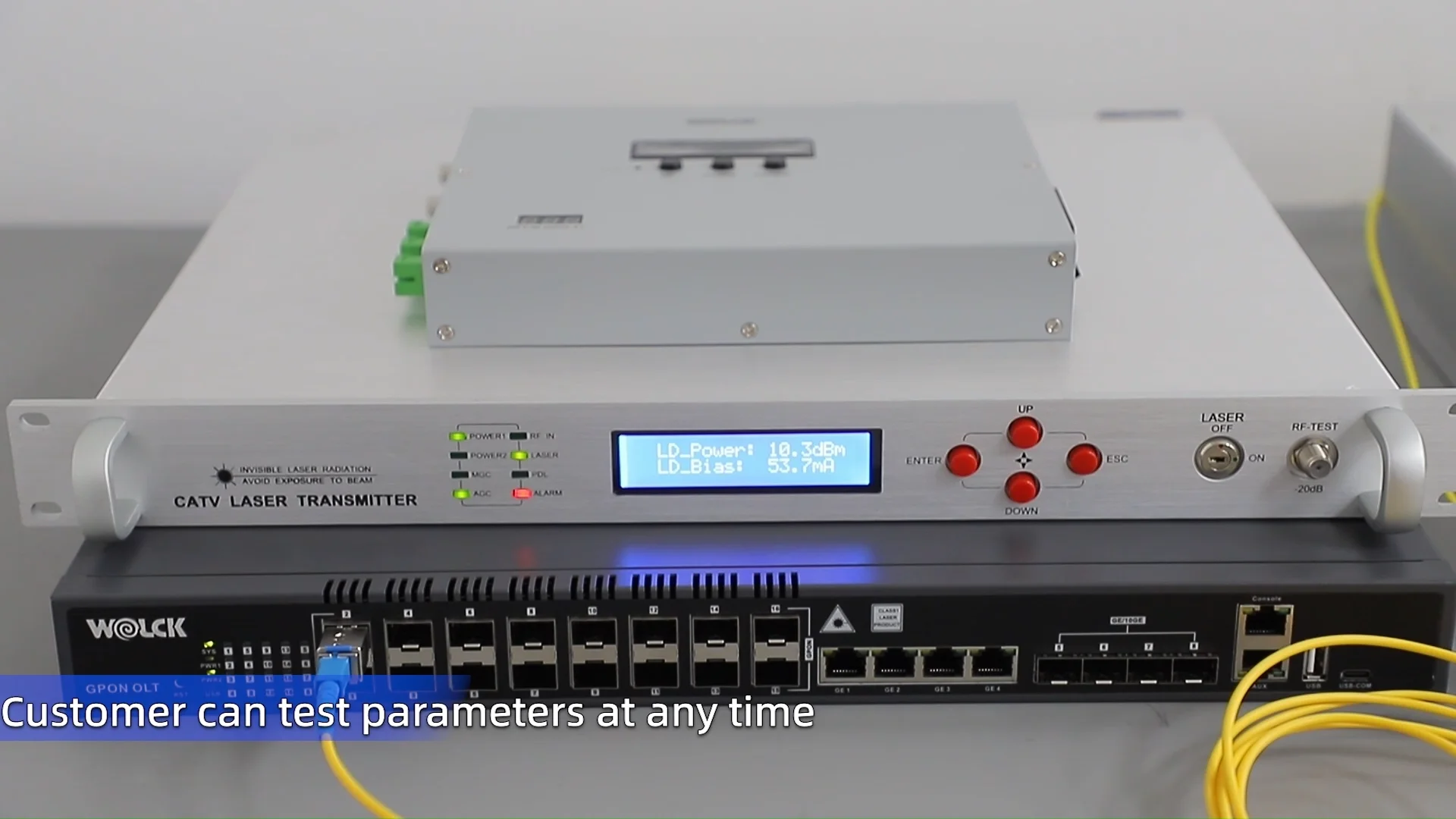 Wolck 1550nm 20km Optical Internal External Modulation 20db Ftth Cable ...