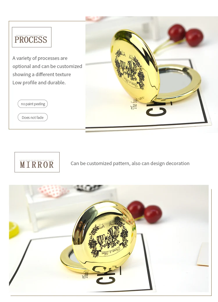 Diy Printable Sublimation Folding Metal Compact Sublimation Dressing ...