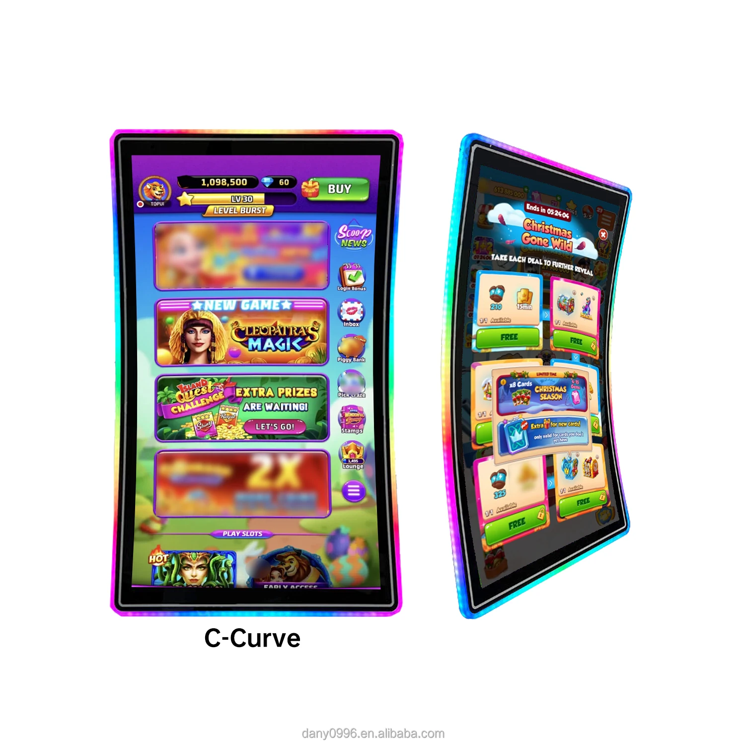 32/43 Inch Kiosk Touch Screen Capacitive Vertical Monitor With Led ...