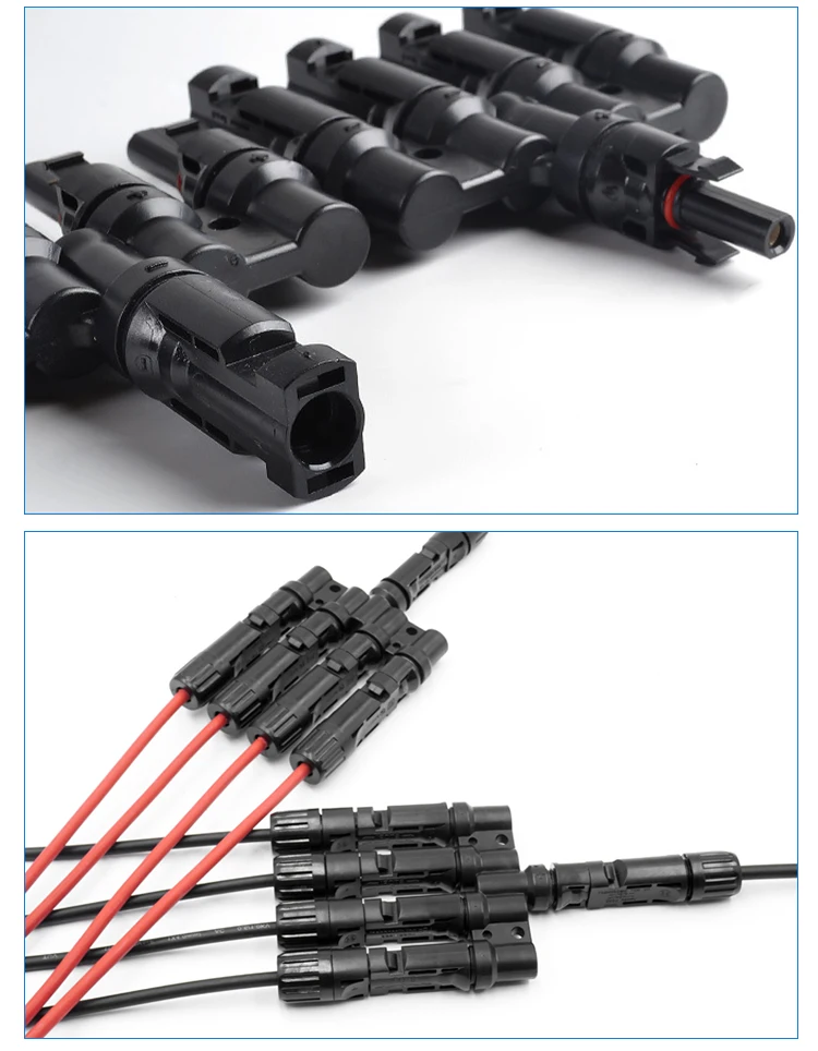 Male Female Male Famale Diy Solar Panel Wire Cable Waterproof ...