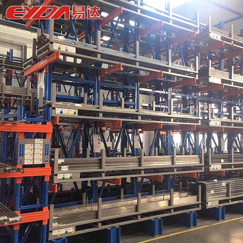 Heavy-Duty Warehouse Cantilever Rack with Long Arm for Rebar Storage ...