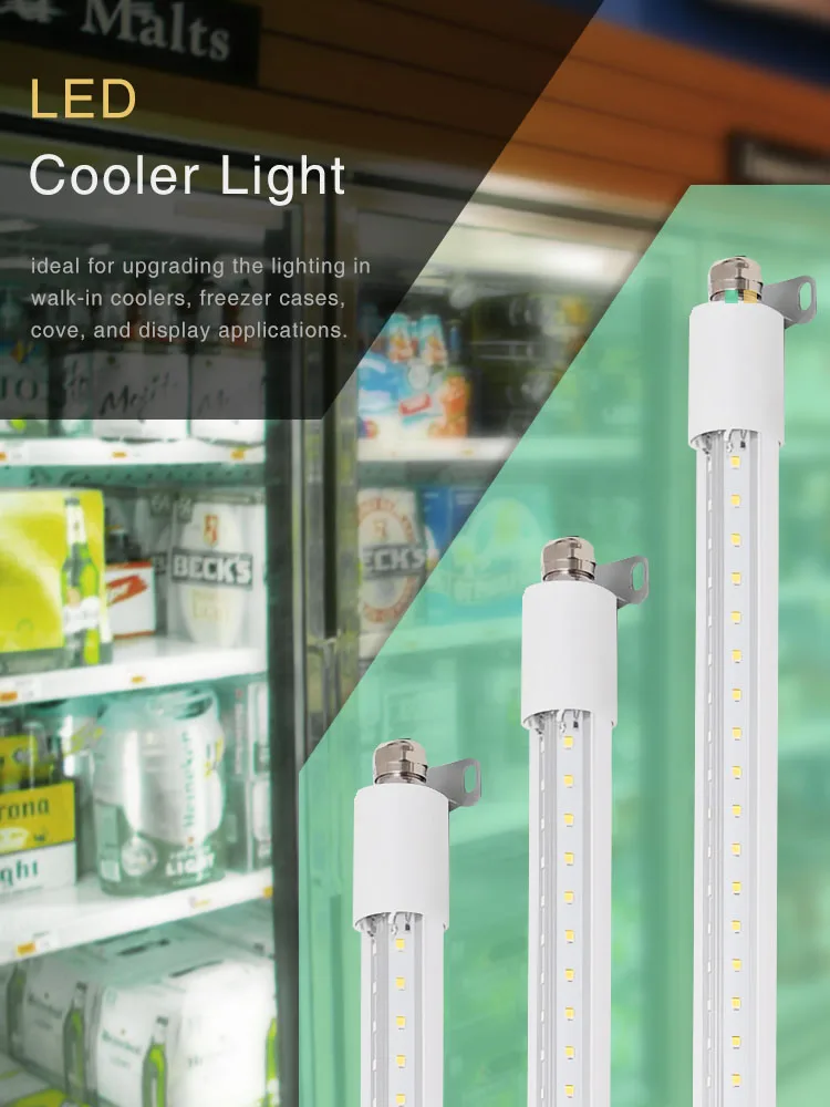 Reach in Freezer Room Led Visi Cooler Light 6 8 Feet ft T8 Tube V-shape ...