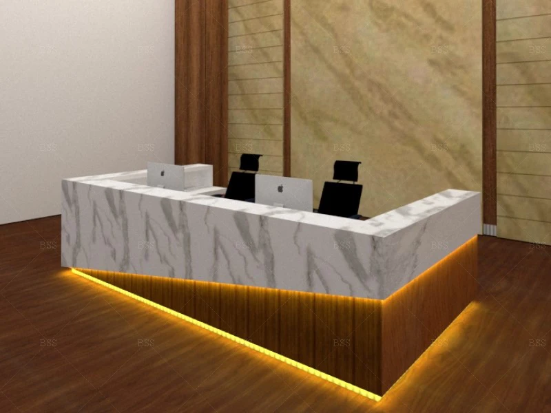 Lobby Reception Desk Interior Design Contemporary Custom Made ...