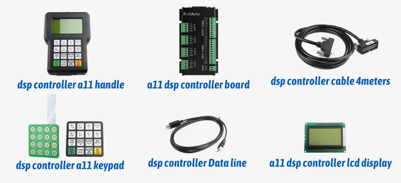 Cnc Router Richauto A11 Repairing Parts Dsp Controller Board Lcd Display Remote Rich Auto Touch ...