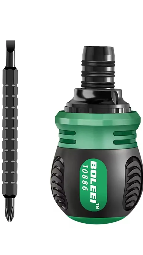 4 In 1 Mini Ratchete Screwdriver Multi-purpose Telescopic Magnetic Flat ...