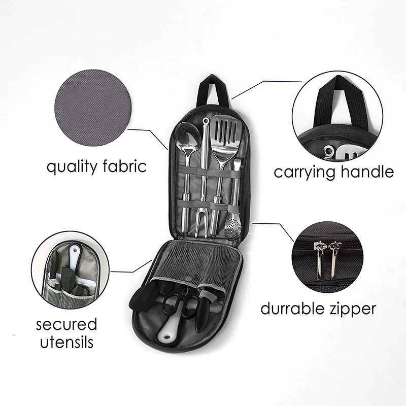 9 Pieces Portable Camping Kitchen Utensil Set For Camping - Buy ...