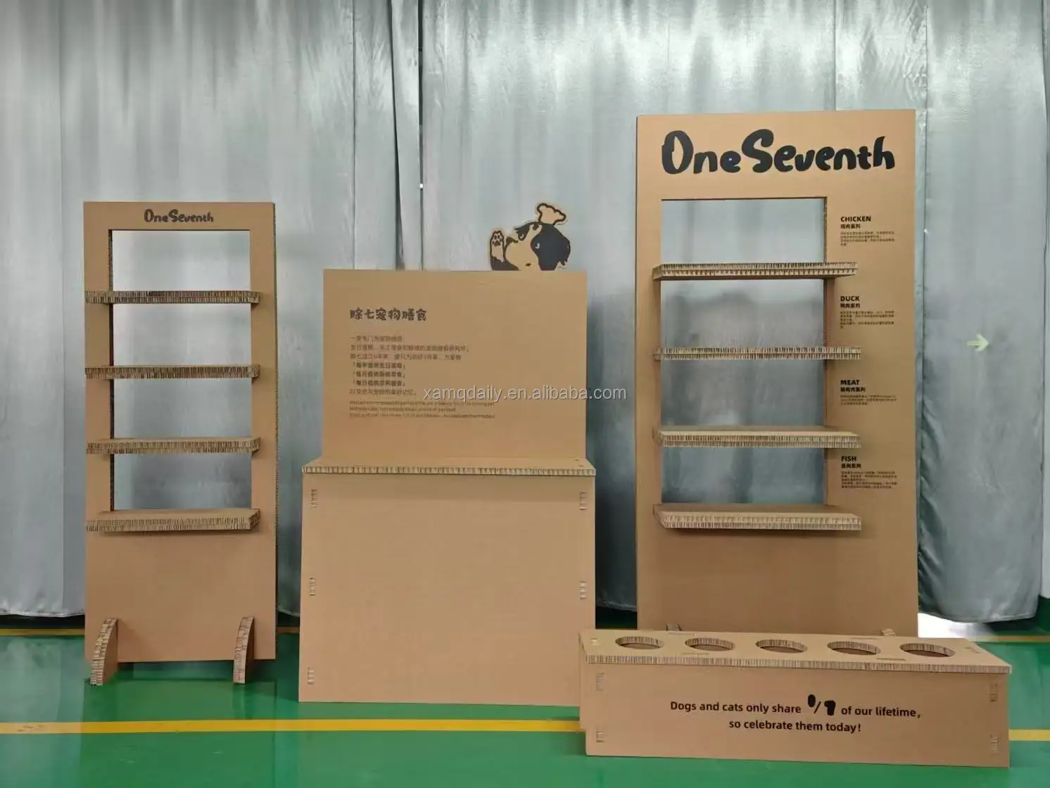 ECO-Friendly High-Low Exhibition Stand Corrugated Honeycomb Cardboard ...