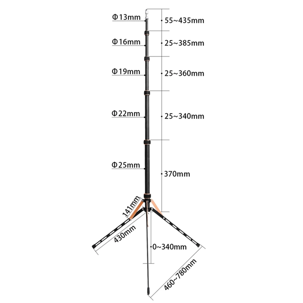 Carbon Fiber Light Stand Tripod - 7ft Professional Support