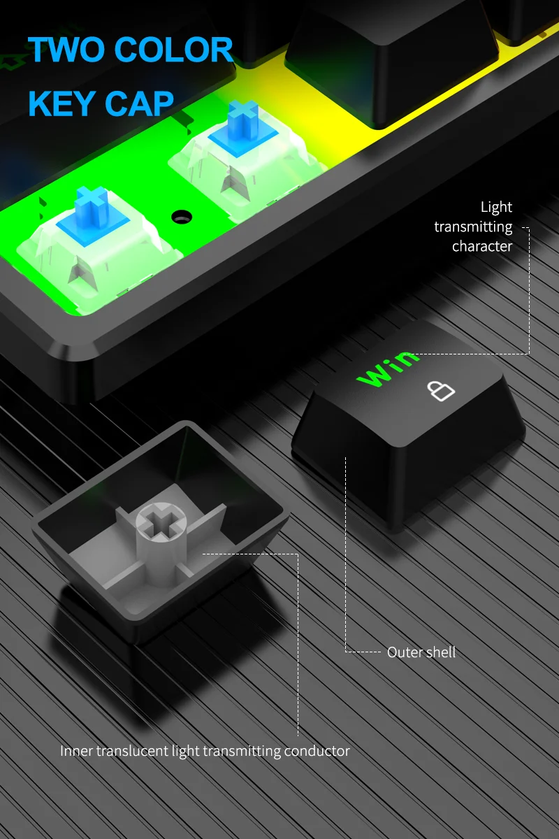 Allied Gaming Keyboard - Mechanical Punching Keyboard