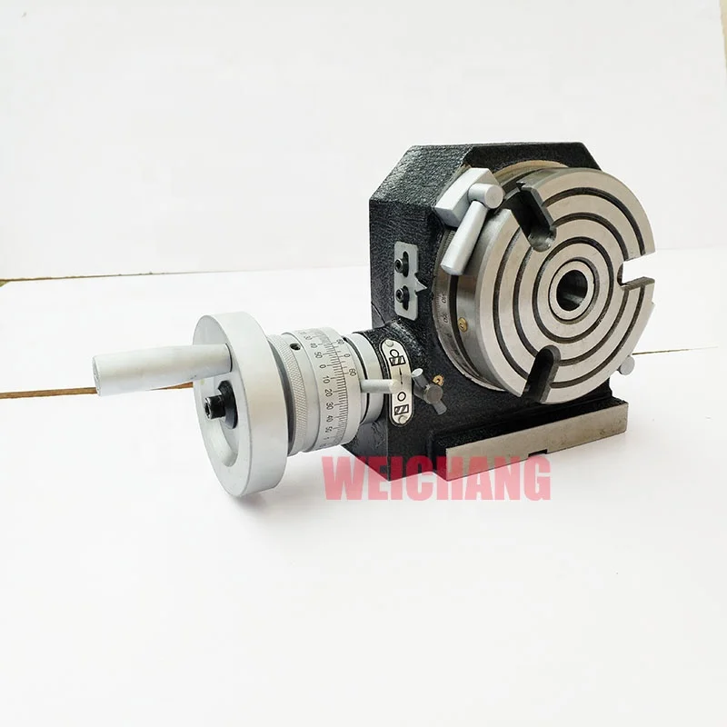 Milling Machine Mini Rotary Table Hv-4 Cnc Manually Rotate The Indexing ...