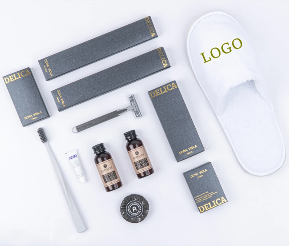 Eco Friendly Bathroom Amenity Guest Toiletries And Disposable Slippers ...