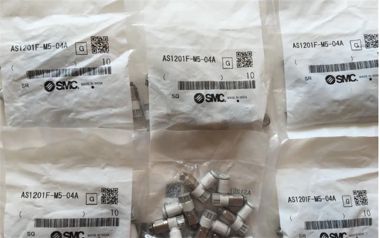 Smc Speed Control Valve As1201f-m5-04a-01a-02a-03a-06a-07a-23a Exhaust ...