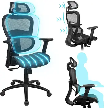Henglin Adjustable Revolving Swivel Lift Executive Office Chair With ...