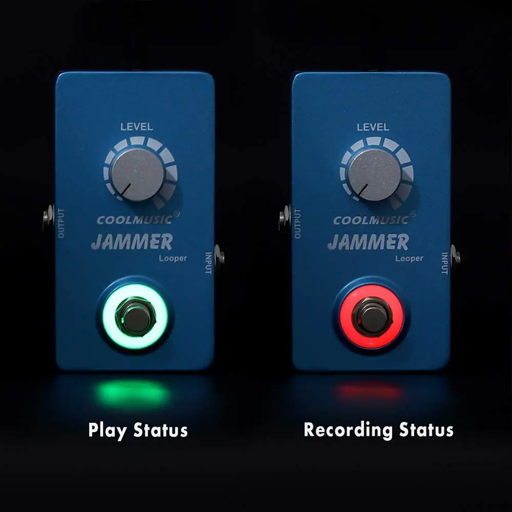 Bass Guitar Looper - Digital Preamp Pedal with 10-Min Recording
