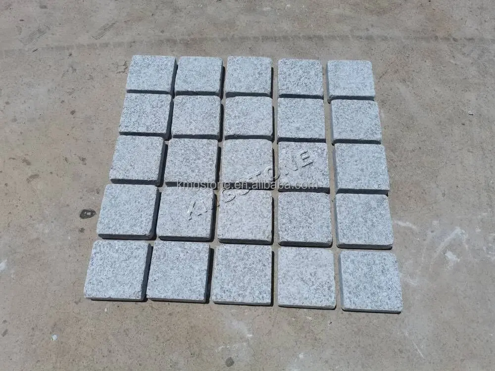 Flamed Natural Stone Interlock Landscape Driveway Grey Granite Pavers Stone| Alibaba.com