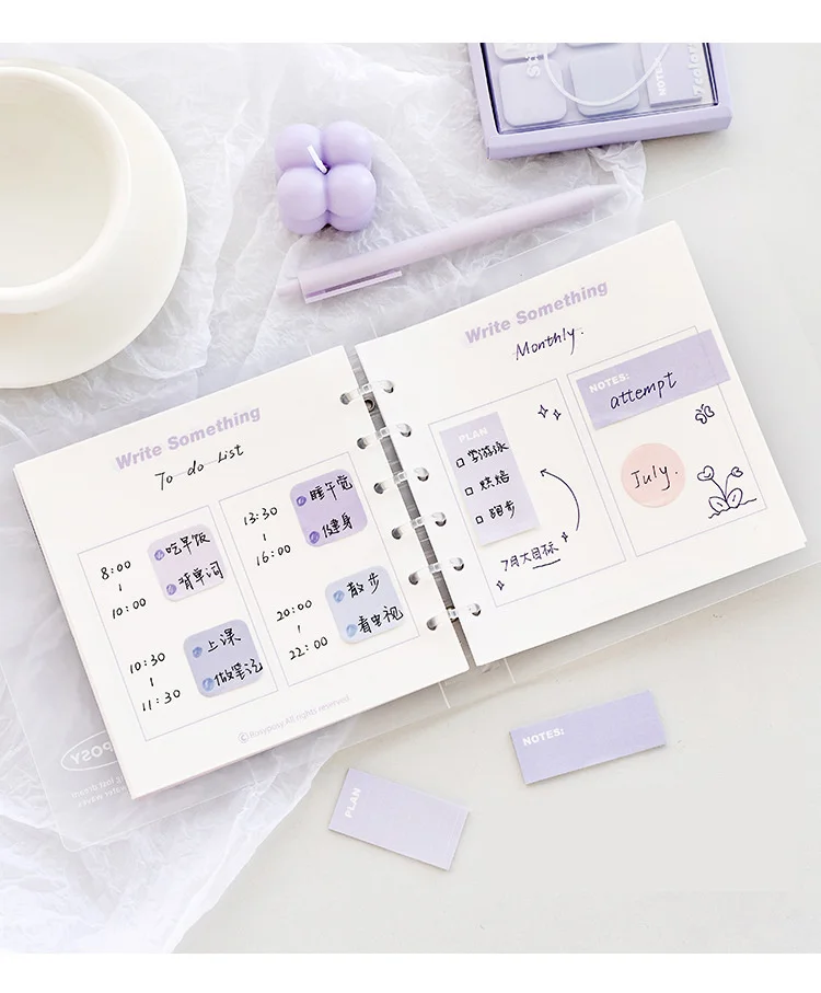 210 Sheets Simple Mini Creative Self-adhesive Memo Pad Student Planning ...